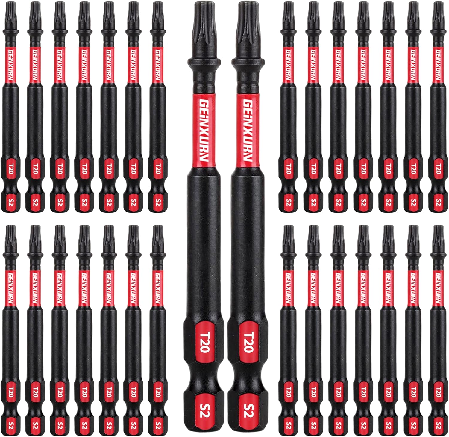 GEINXURN 30Pieces T20 3 In. Insert Driver Bits,Impact Tough Magnetic ...