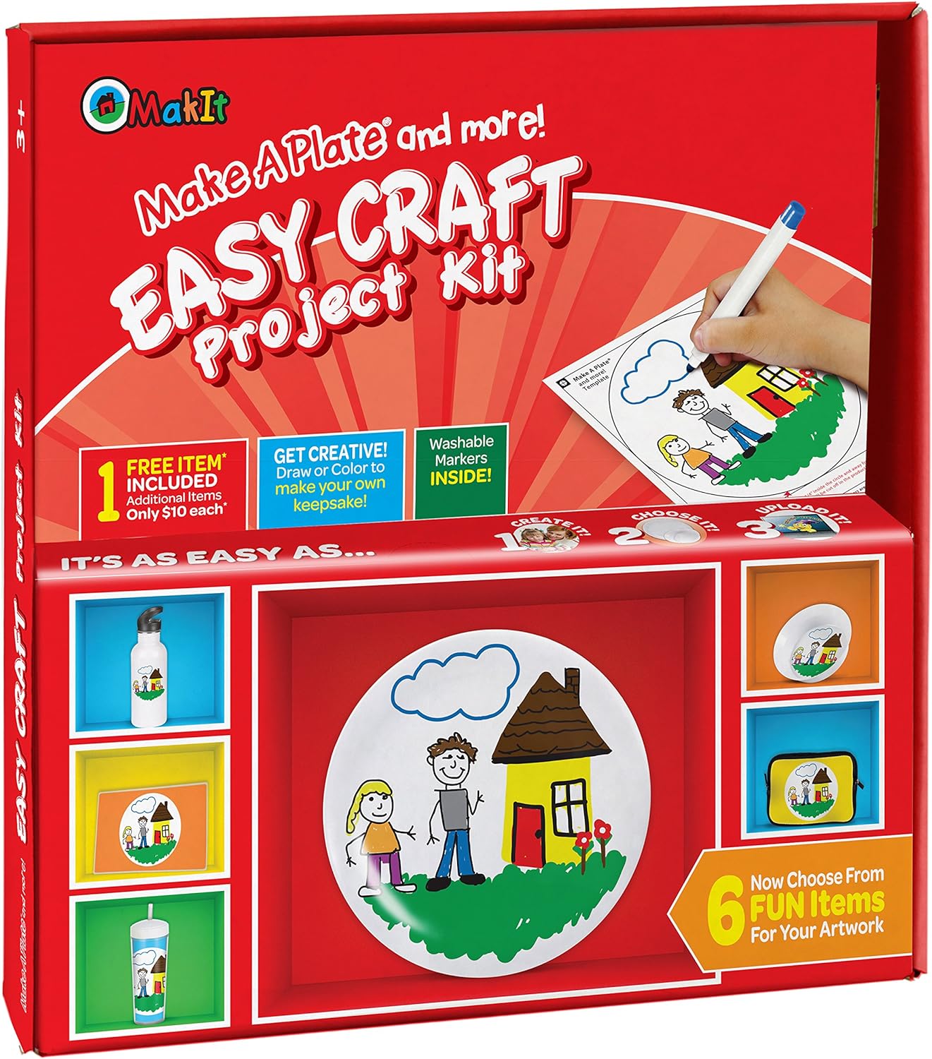 Amazon.com: Makit Products Make a Plate and More - Easy Craft Project ...