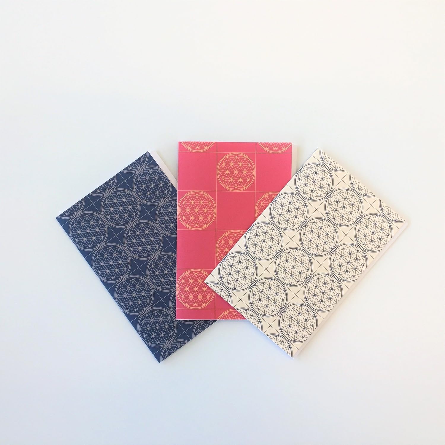 Amazon.com: Art Deco Notebook Set of 3-5.5 x 8.5 Hand Stitched ...