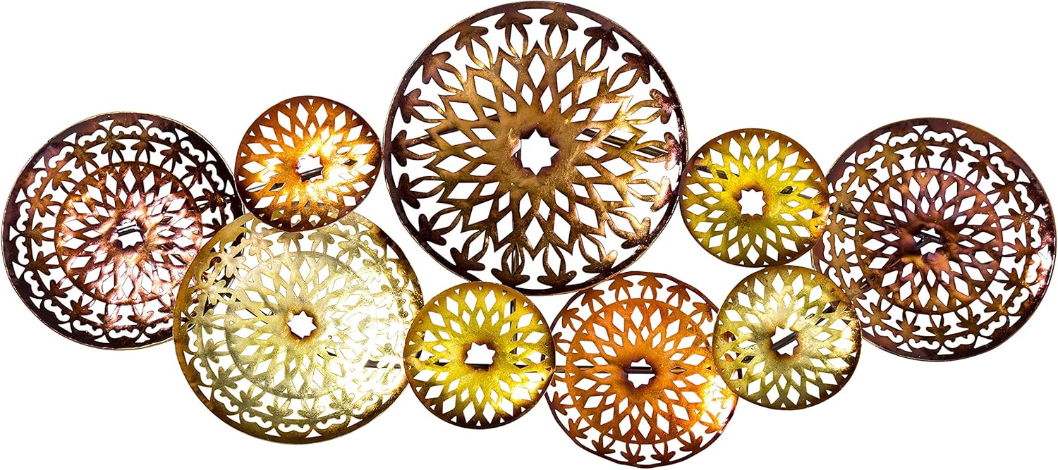 Rustic Gold and Copper Metal Wall Decor with Australia | Ubuy