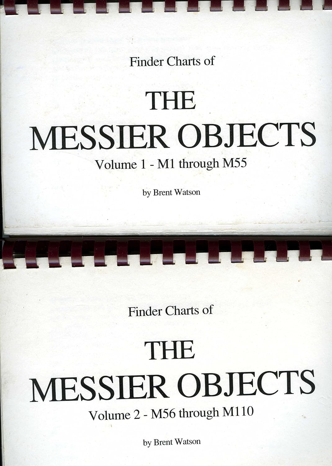 Finder charts of the Messier objects - 2 Volume set: Brent Watson ...