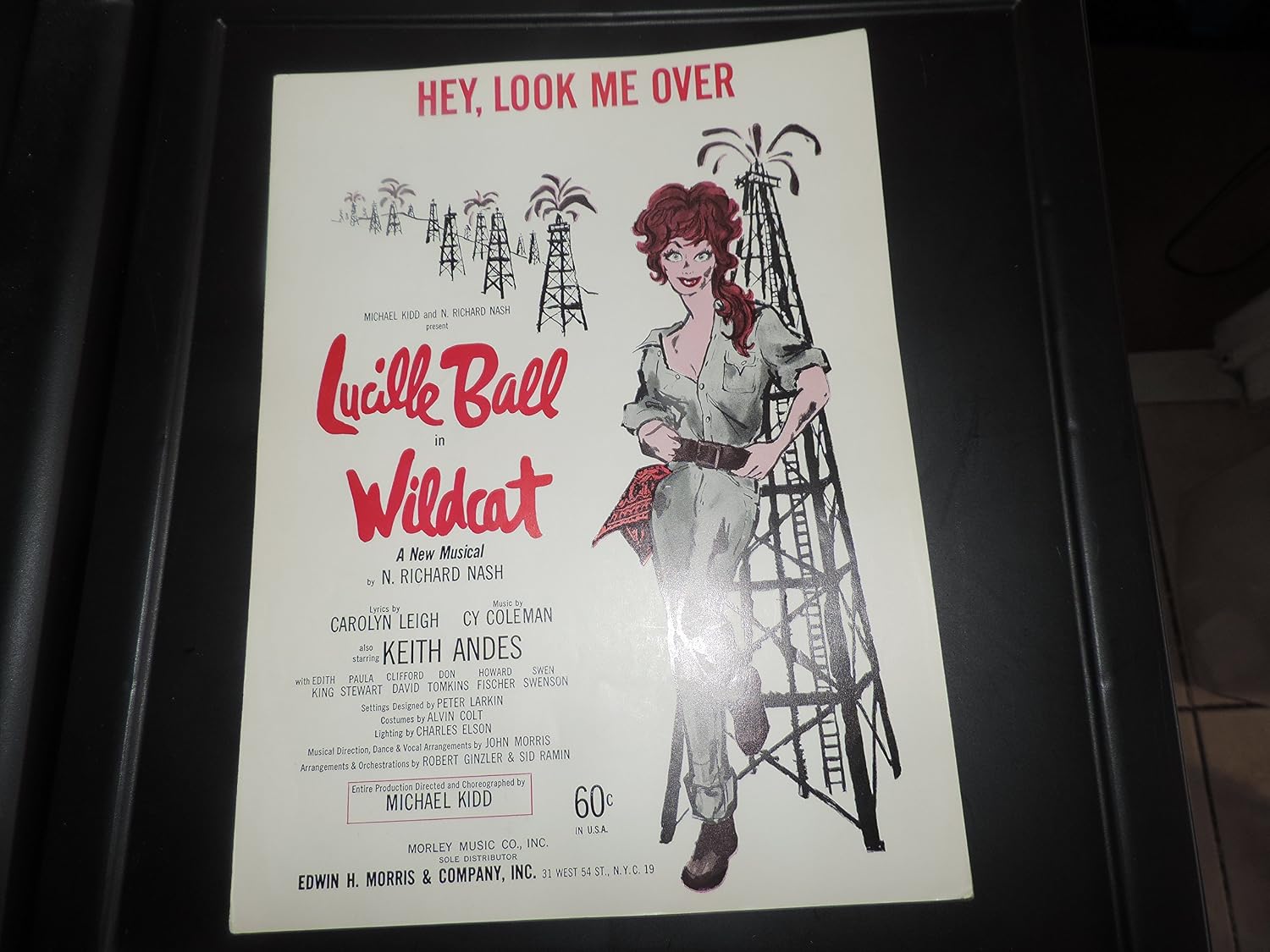 HEY, LOOK ME OVER sheet music with Lucille Ball in Wildcat A New ...