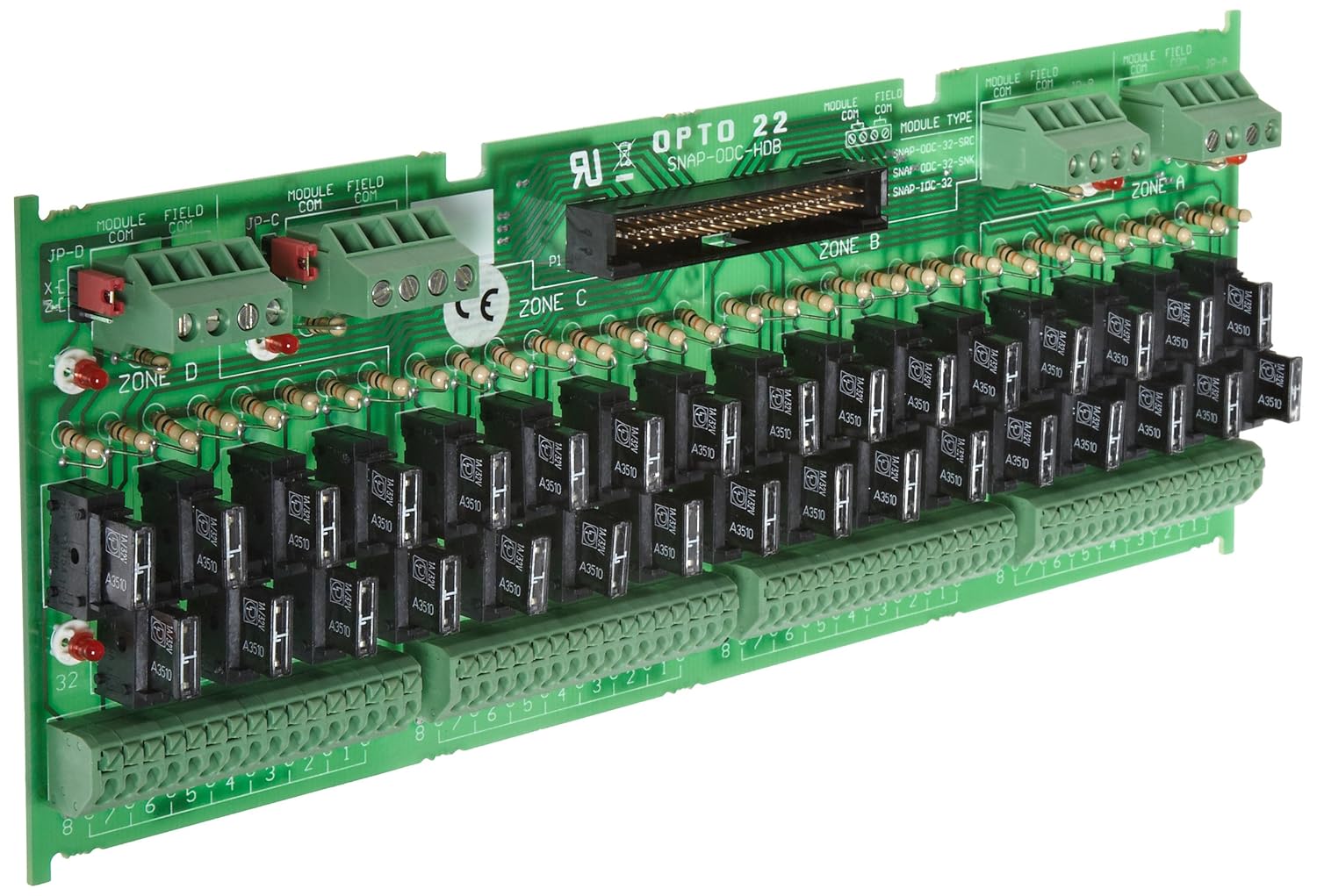 Opto 22 SNAP-ODC-HDB - Fused Breakout Rack for SNAP 32-Channel Digital ...