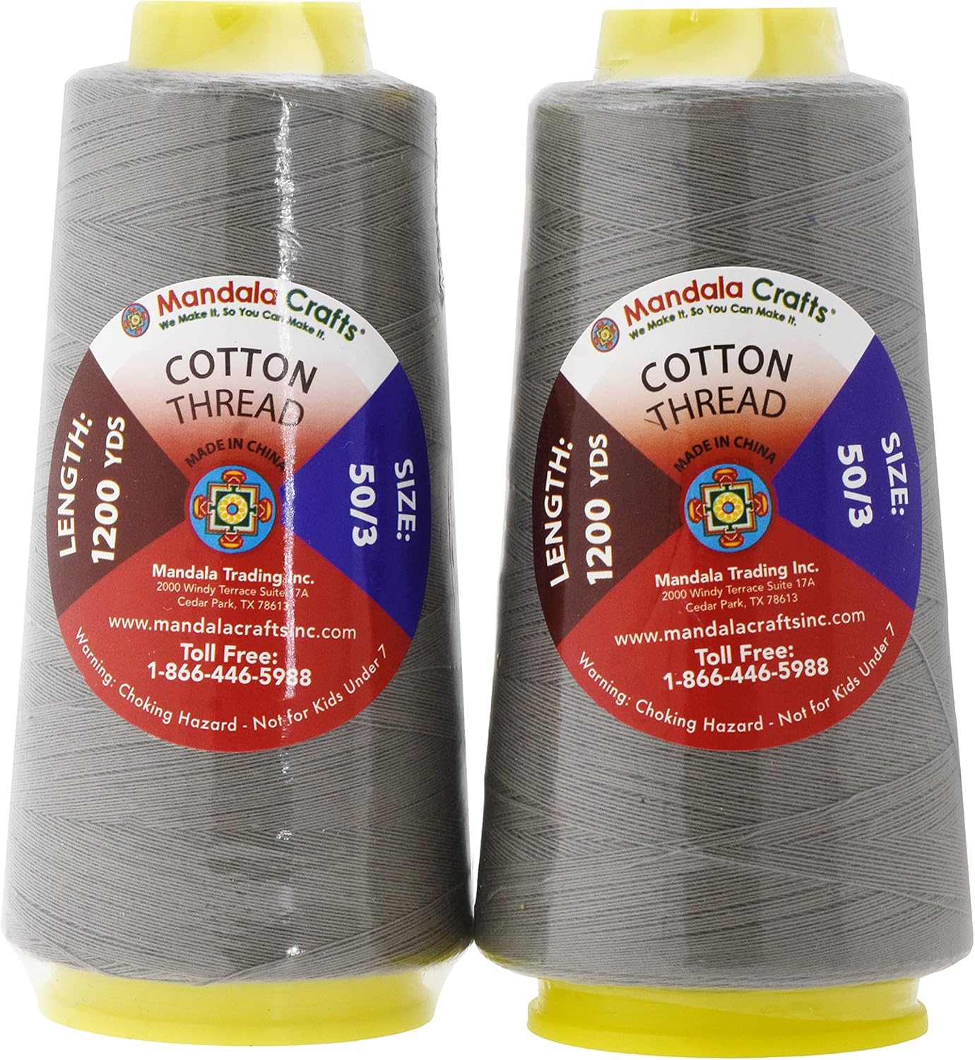 Mandala Crafts- Mercerized Cotton Thread For Sewing Machine Hand Sewing ...