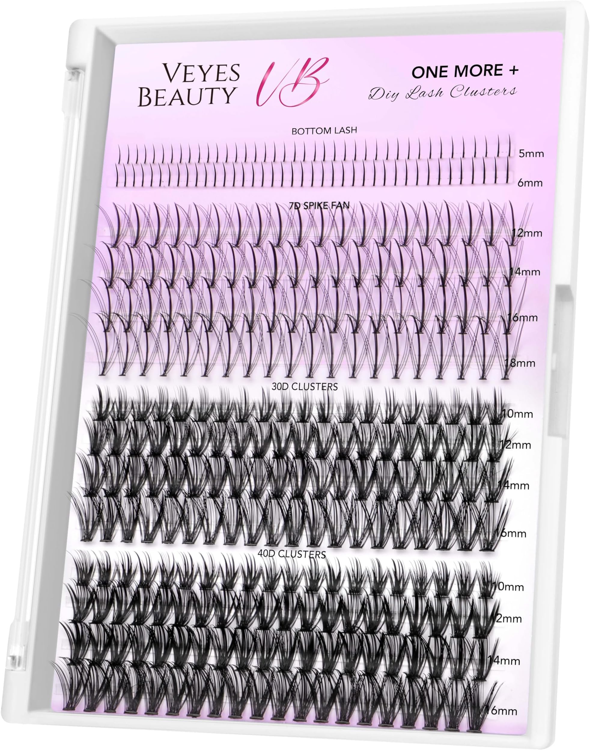 Amazon.com: VEYESBEAUTY Lash Clusters Natural Individual Lash ...
