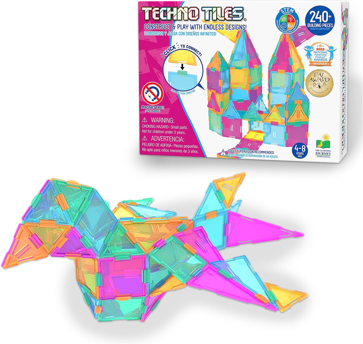 Amazon.com: The Learning Journey: Techno Tiles Super Set - Pastel ...