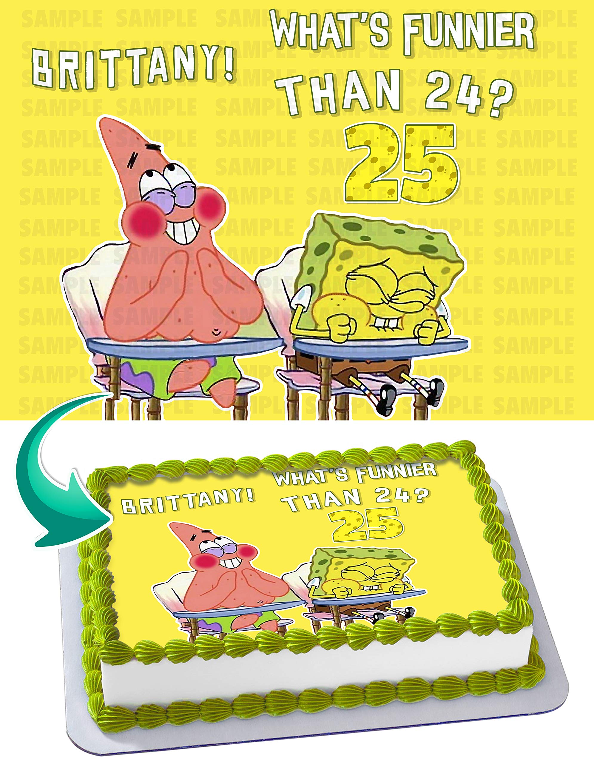 Spongebob You Know Whats Better Than 24 Edible Cake Image | Desertcart ...
