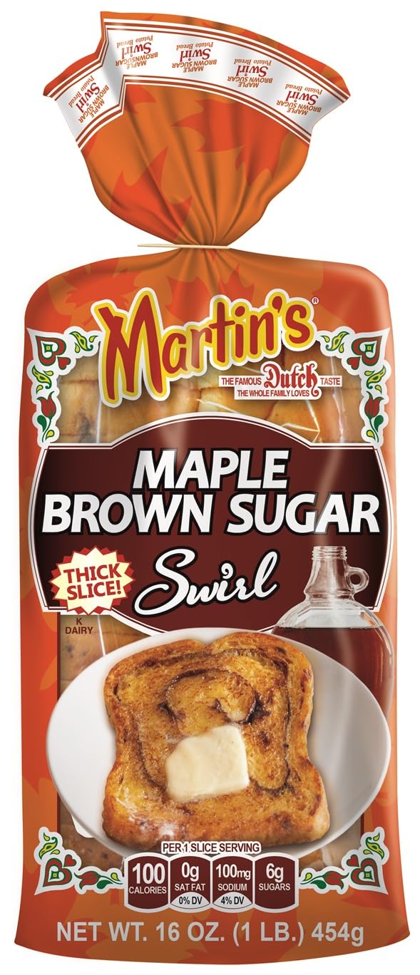 Martins Swirl Potato Bread Choice Of Maple Brown Sugar Cinnamon ...