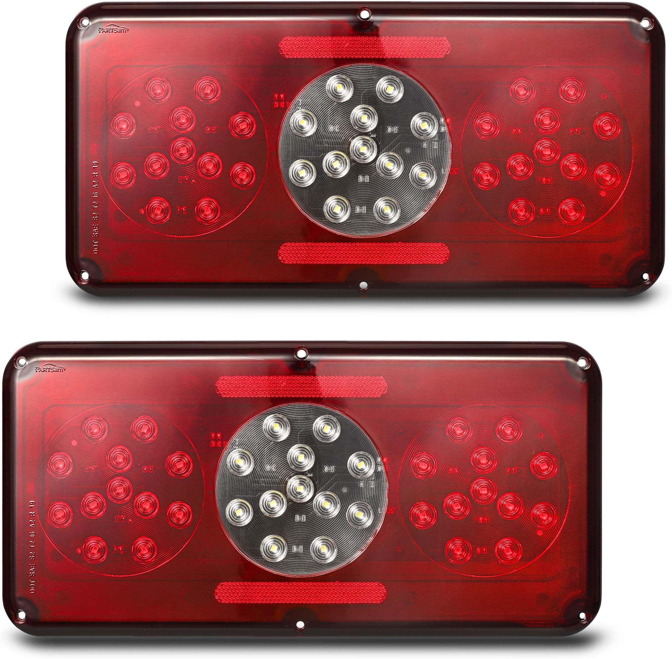 Amazon.com: Bargman 34-84-010 86 Series Red Tail Light Replacement Lens ...