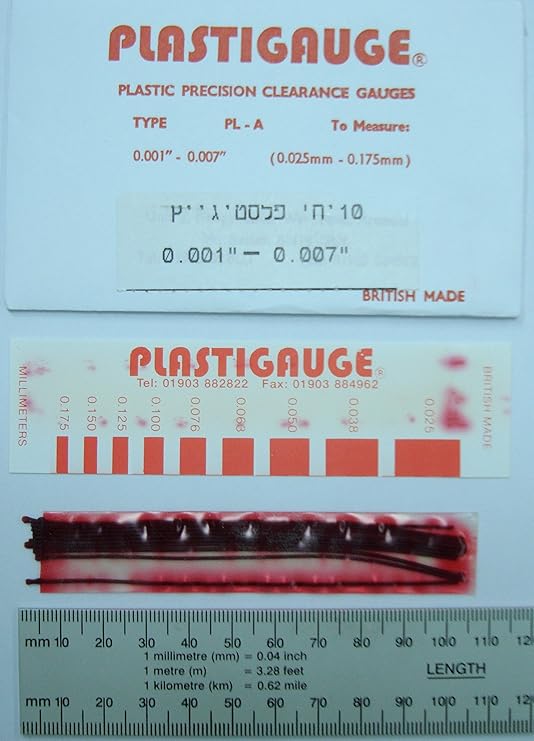 Plastigauge Plastic Precision Clearance Gauge 0.001" - 0.007" 10 Pcs ...