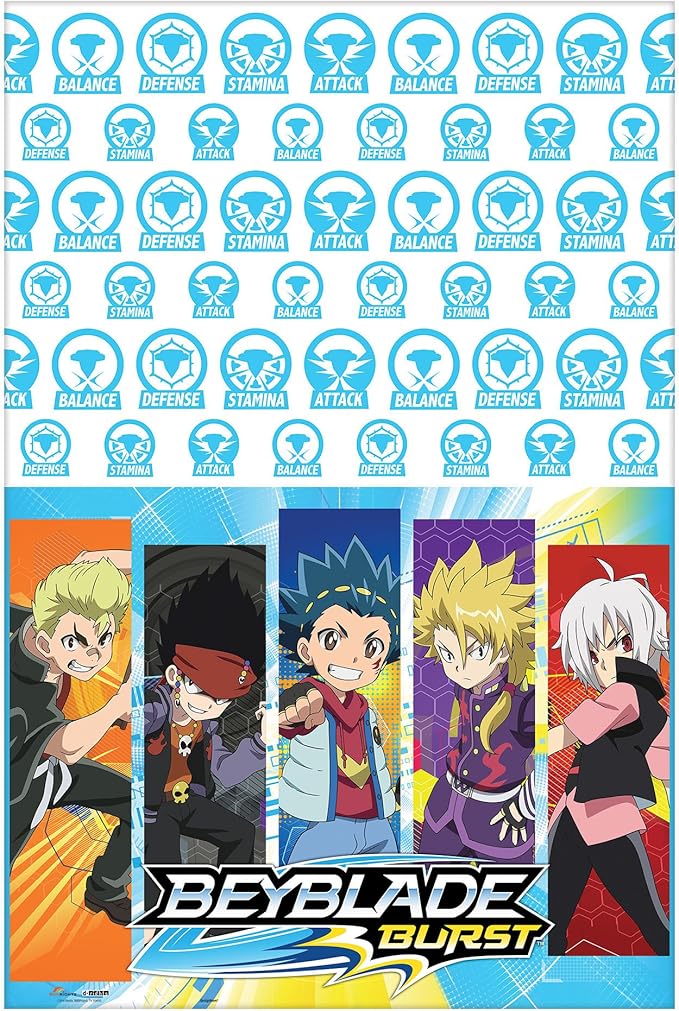 Amazon.com: amscan Beyblade Plastic Table Cover, Party Favor : Toys & Games