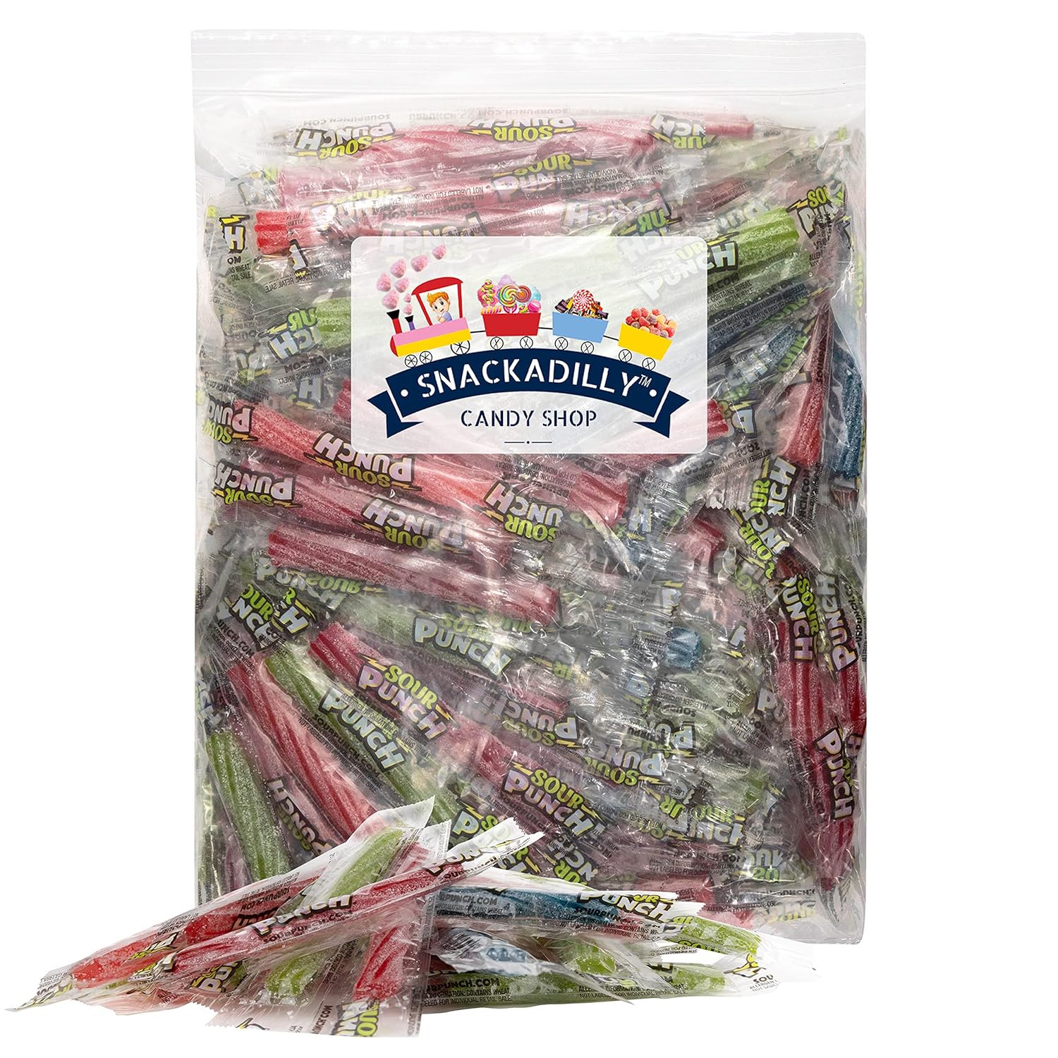 Amazon.com : Sour Punch Twists Bulk 1 LB Bag 3" Individually Wrapped ...