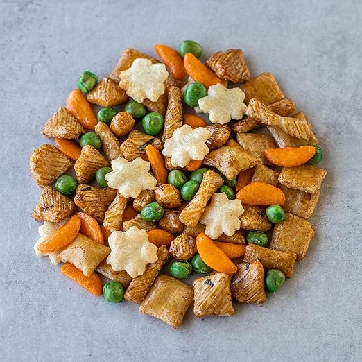 Amazon.com: FirstChoiceCandy Rice Crackers With Green Peas, Oriental ...