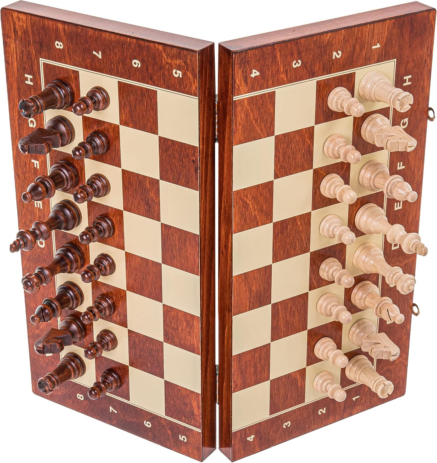 SQUARE - Wooden Chess Set MAGNETIC - Staunton 4 - Chessboard & Chess ...