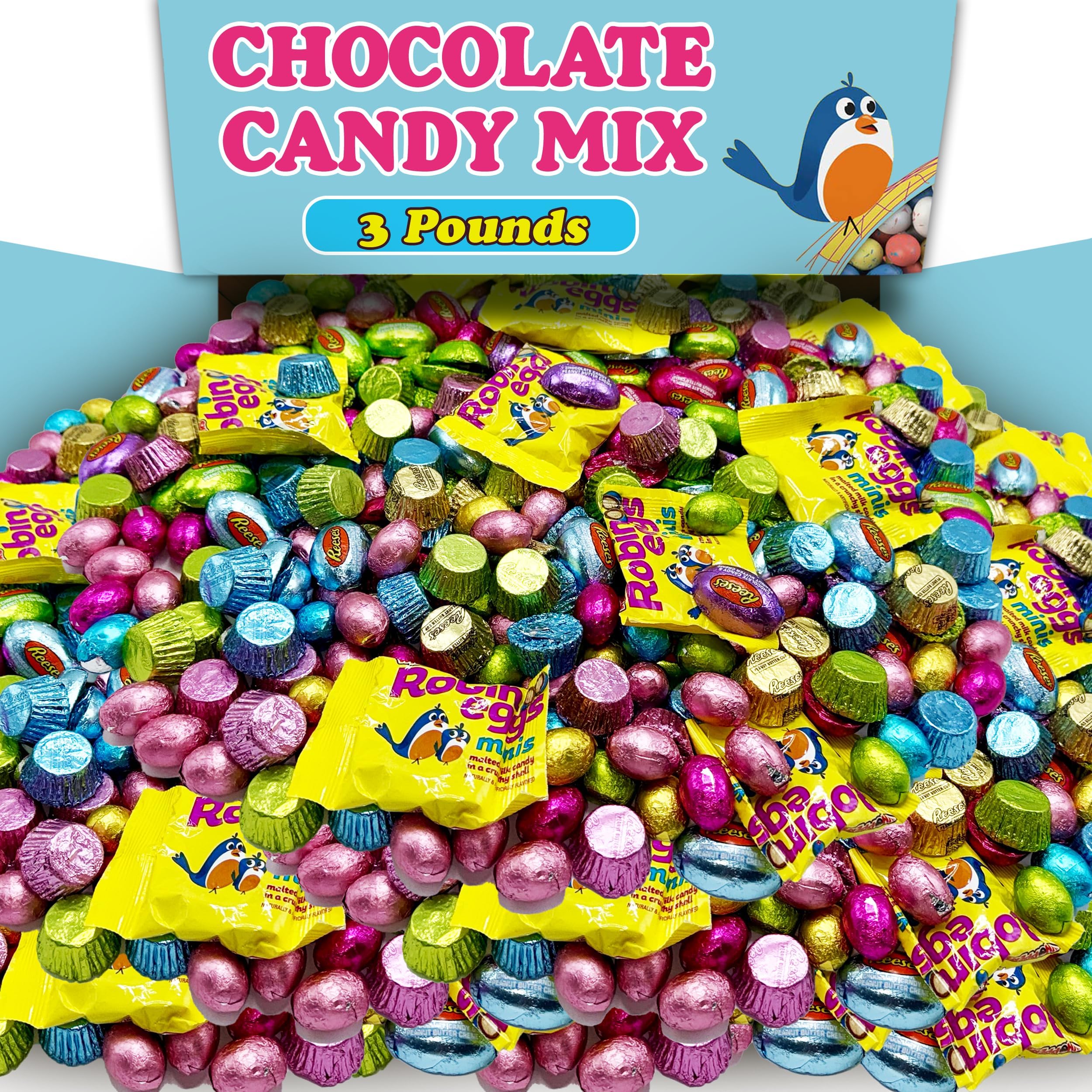 Amazon.com: Bulk Chocolate Candy Assortment Mix, 3 Lbs Assorted Variety ...