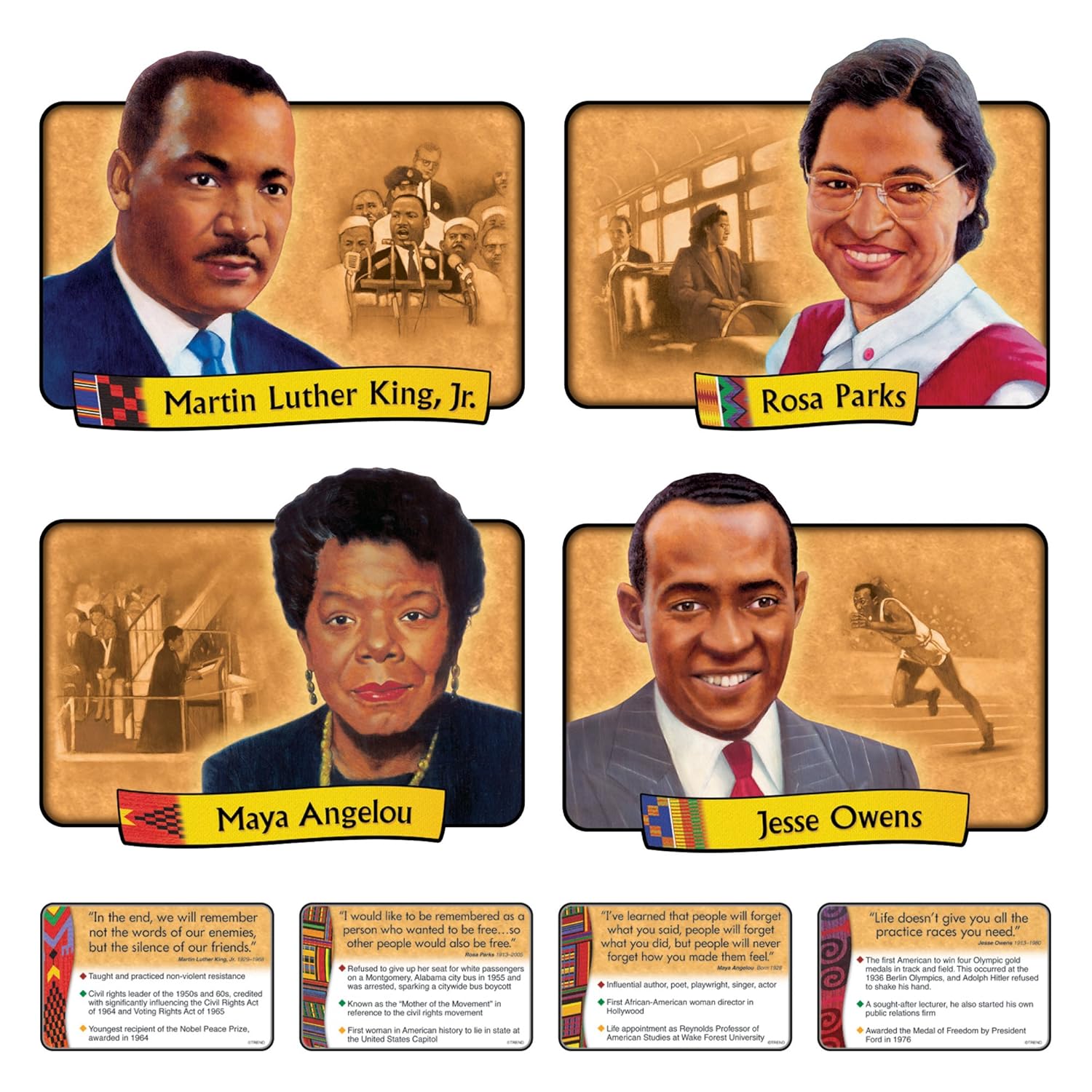 Trend Enterprises African-American Achievers Bulletin Board Set (T-1894 ...