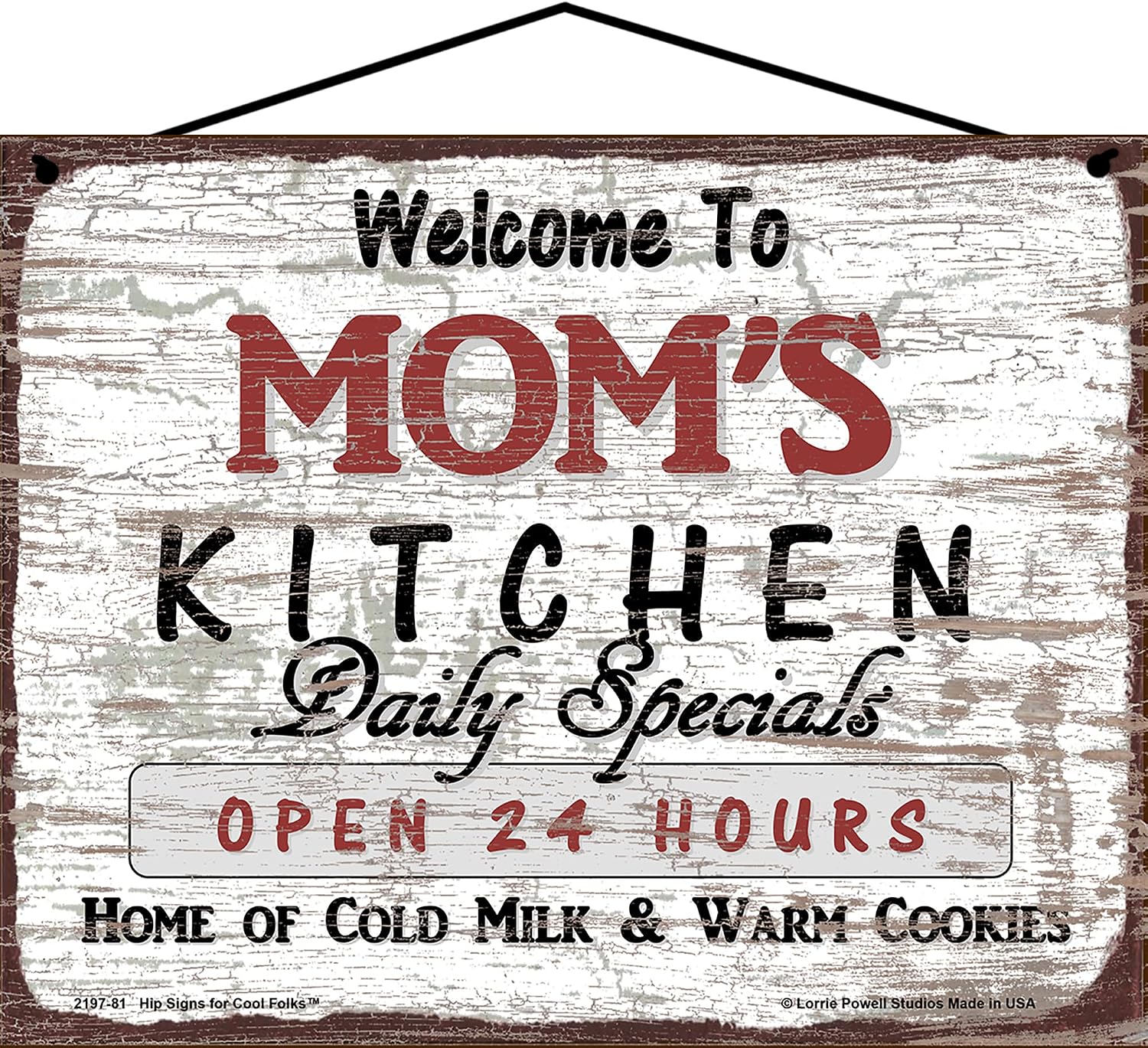 Amazon.com: 8x10 Vintage Style Kitchen Sign Welcome to Mom's Kitchen ...