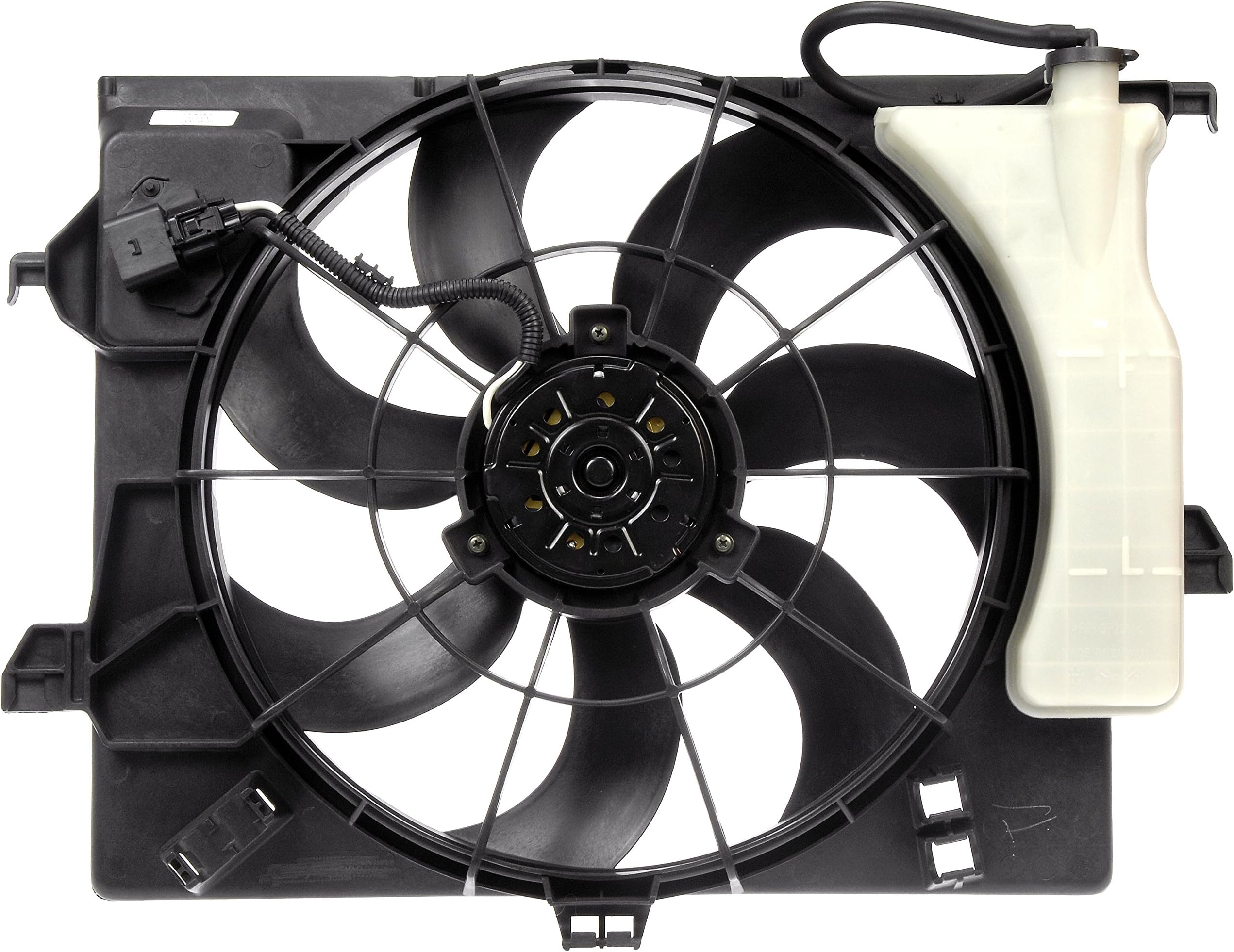 Amazon.com: Radiator Fan Assembly with Overflow Tank - Compatible with ...