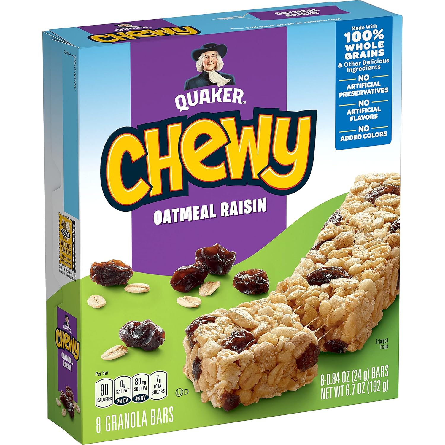 Amazon.com: Quaker Barra de granola masticable, barras de granola de ...