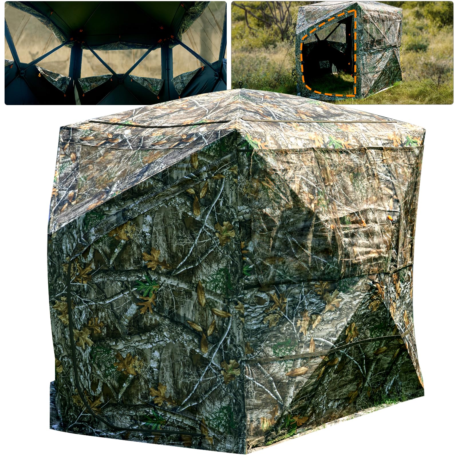 Snapklik.com : TR Portable Ground Blind For Deer Hunting, Easy Pop-Up ...
