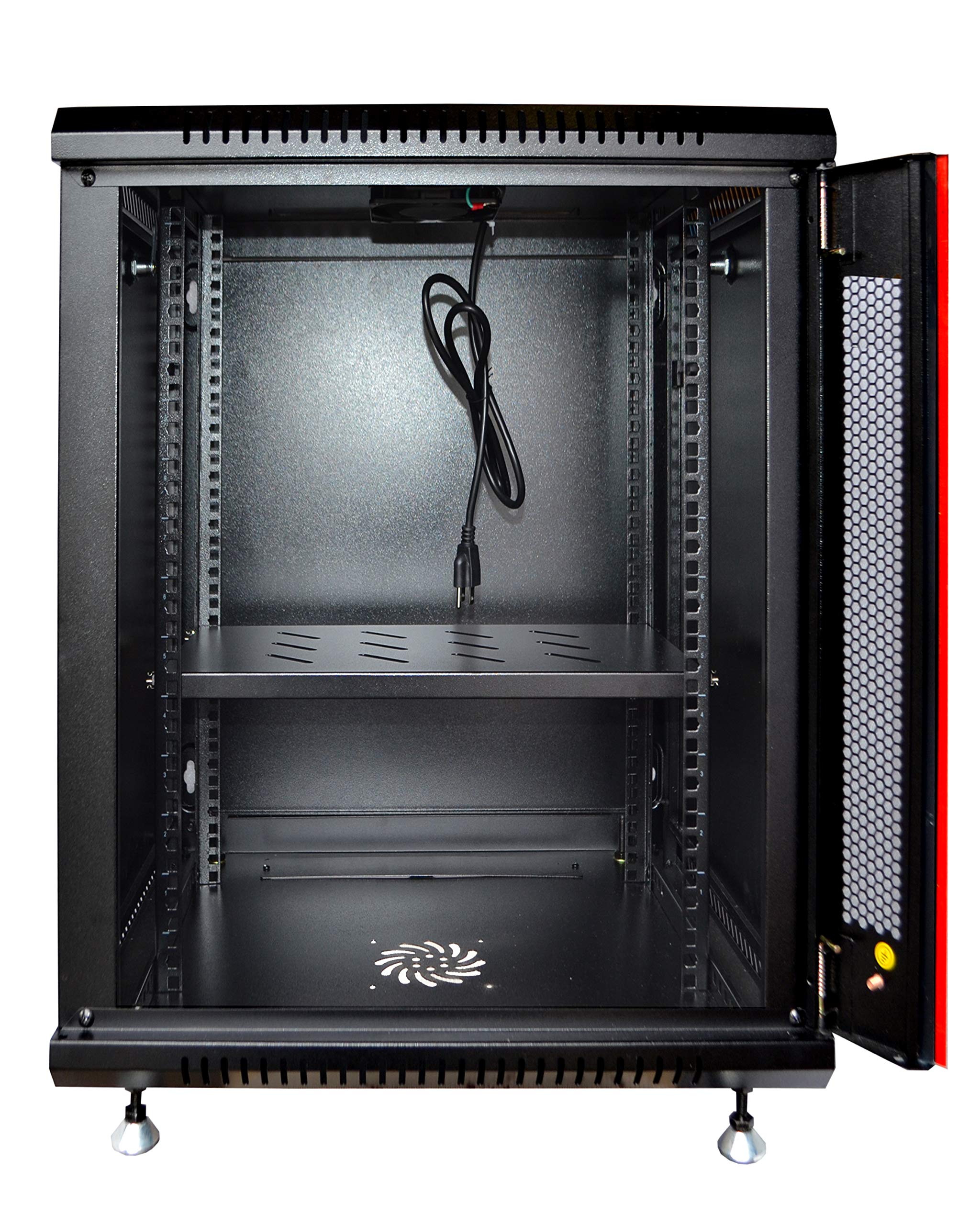 Buy 15U 24" Deep Server Rack Cabinet Enclosure Best Wall/Floor IT Data ...