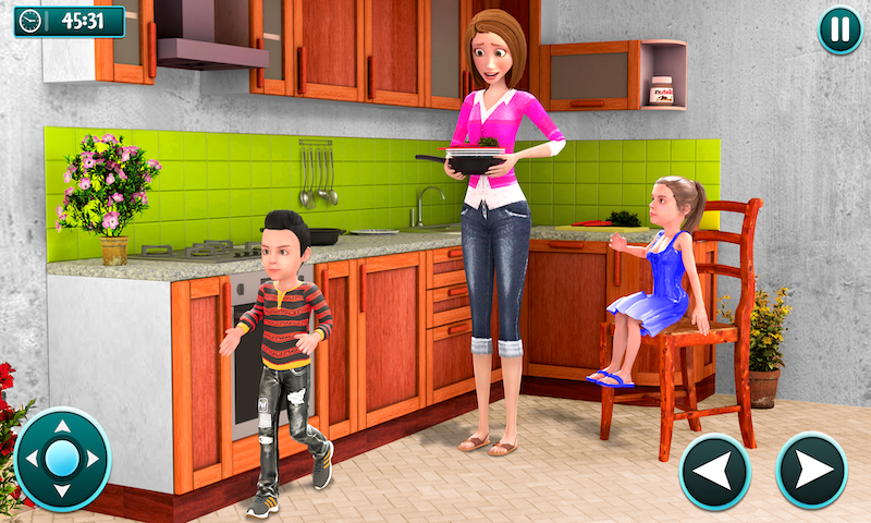 Virtual Mother Life Real Family Simulator 3D - Babysitter & Pregnant ...