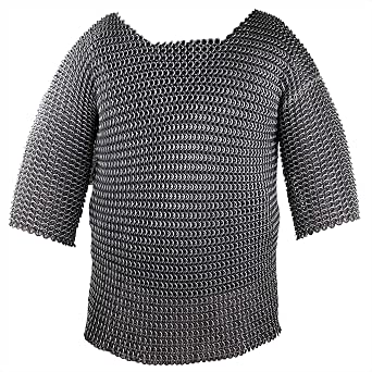 Amazon.com: Nagina International Haubergeon Norman Knight Medieval Coif ...
