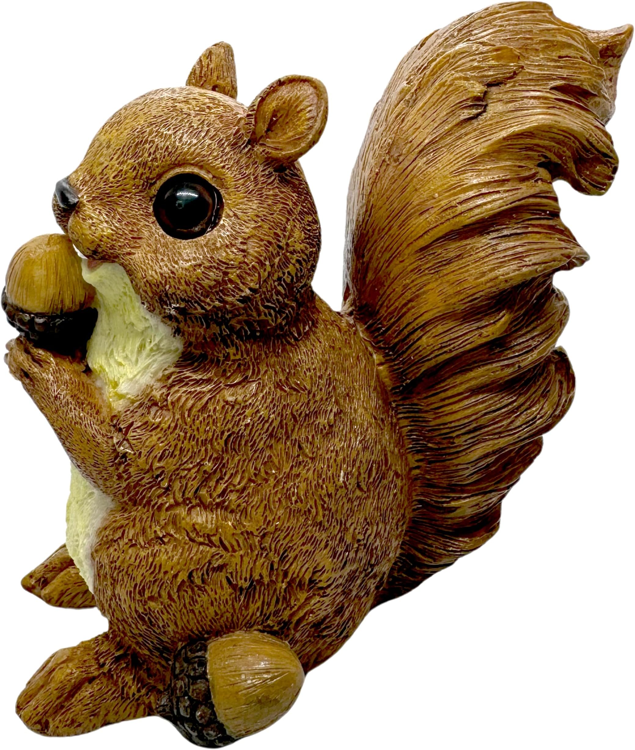 Amazon.com: C&F Garden Decor Outdoor Polyresin Squirrel Statue G117 4"H ...