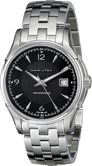 Amazon.com: Hamilton Men's H32515135 Jazzmaster Viewmatic Black ...