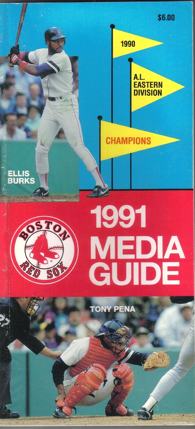 1991 Boston Red Sox Media Guide; 260 pages: Boston Red Sox: Amazon.com ...
