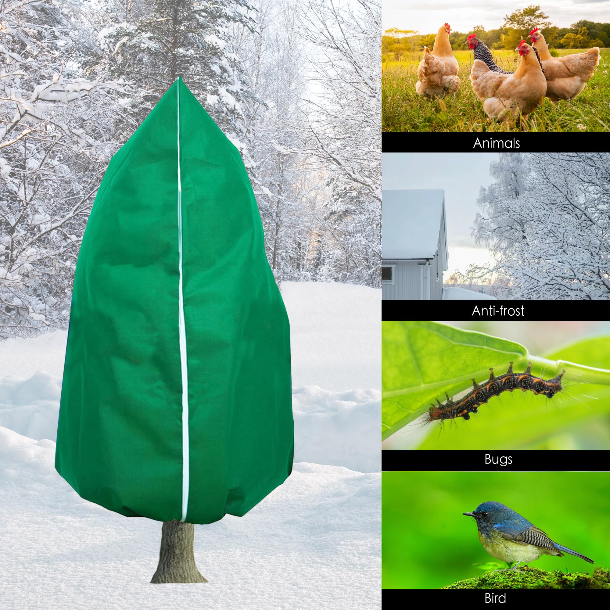 Snapklik.com : AUTOHJ Plant Covers Freeze Protection 79" X 98" Large ...