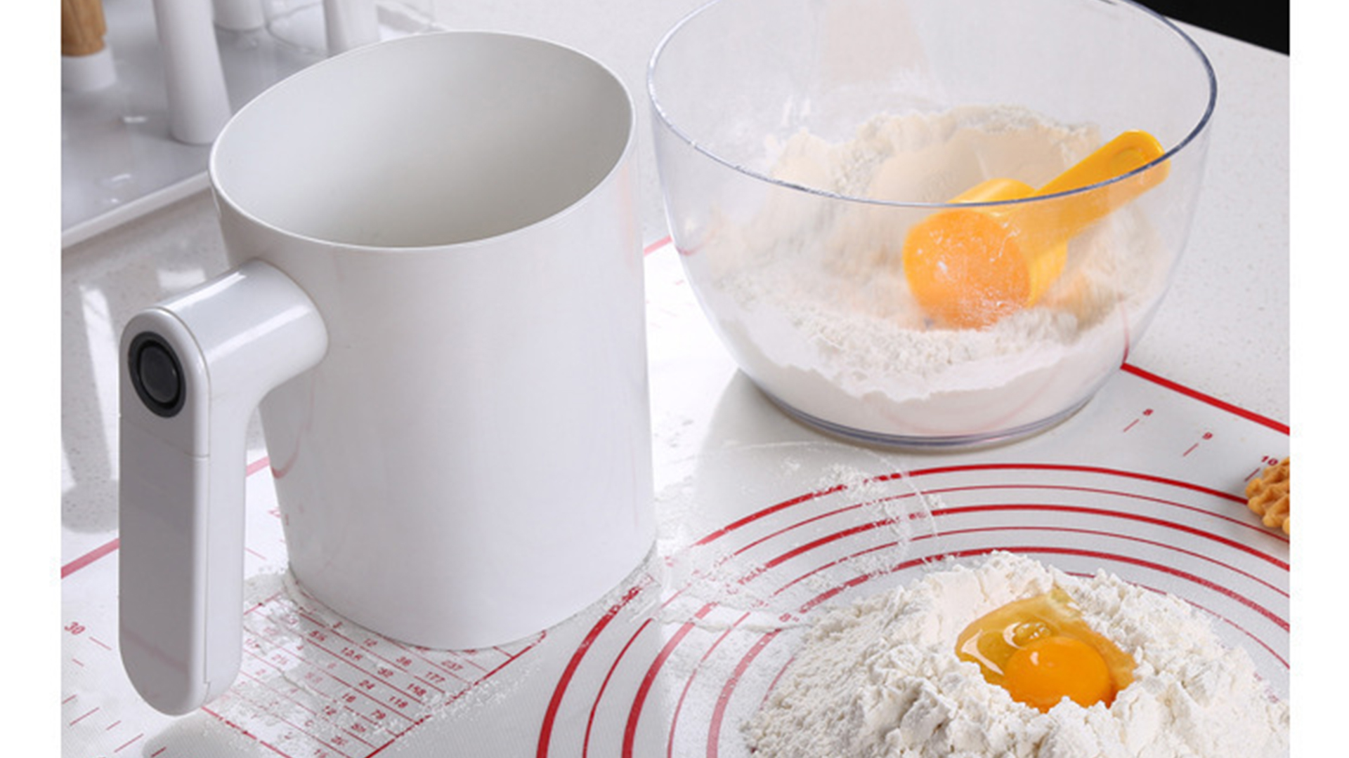 Kitchenaid Sifter Scale Attachment Flour Sifter Electric Sieve Cooking ...