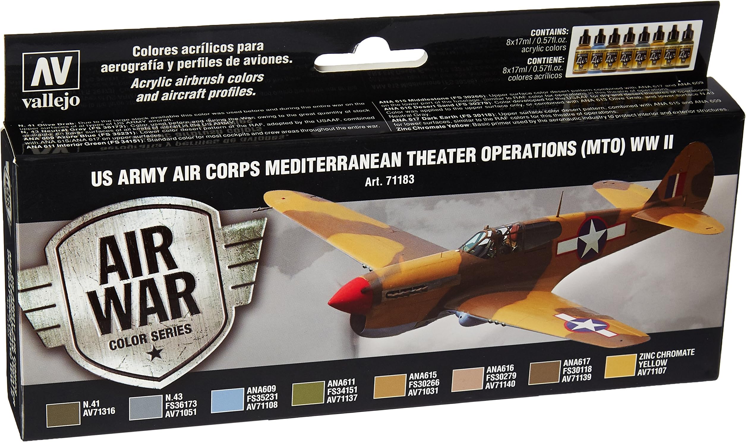 Amazon.com: Vallejo RLM I Set Model Air Paint, 17ml : Arts, Crafts & Sewing