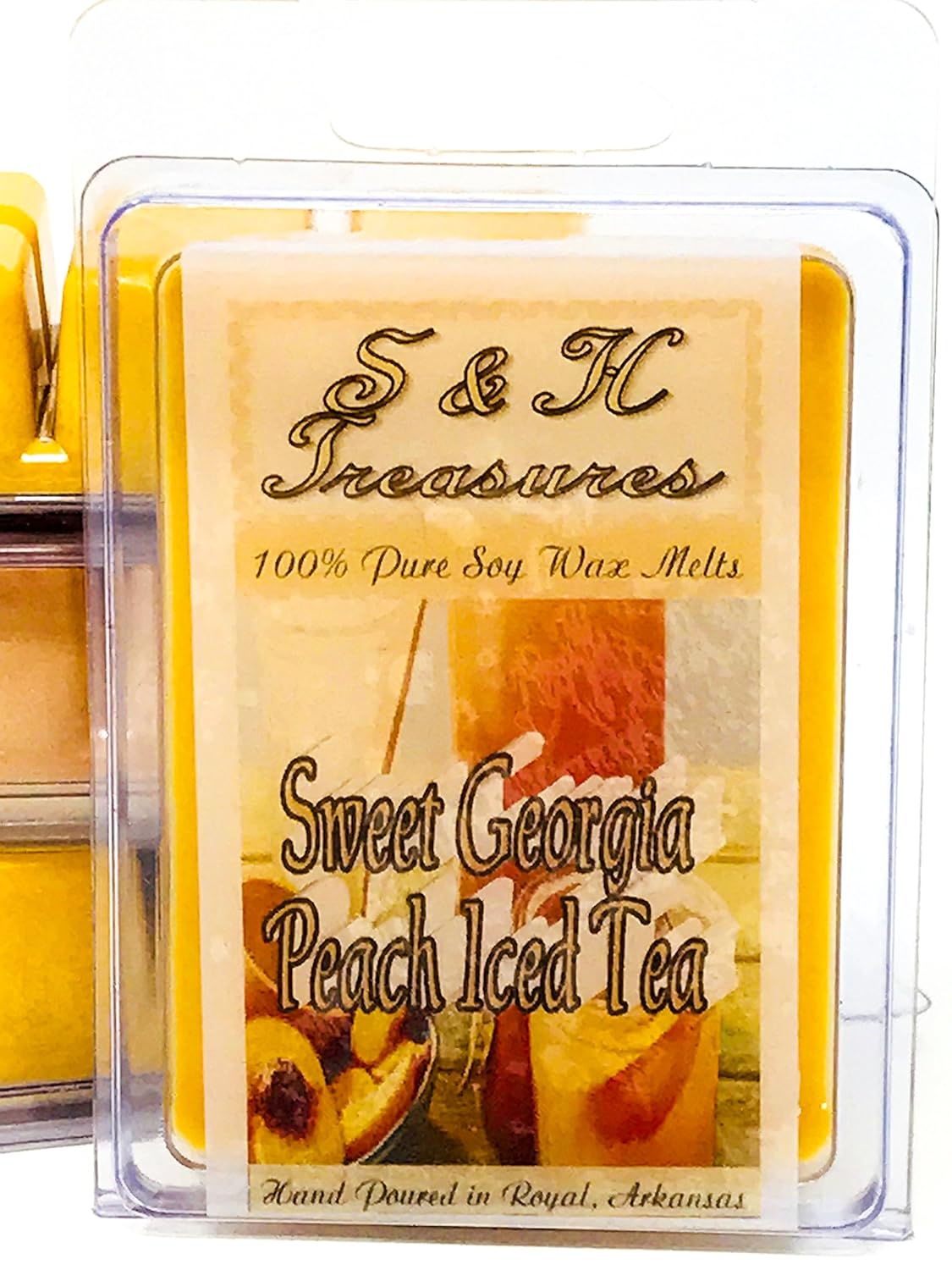 Amazon.com: Sweet Georgia Peach Iced Tea - Pure Soy Wax Melts - Fruit ...