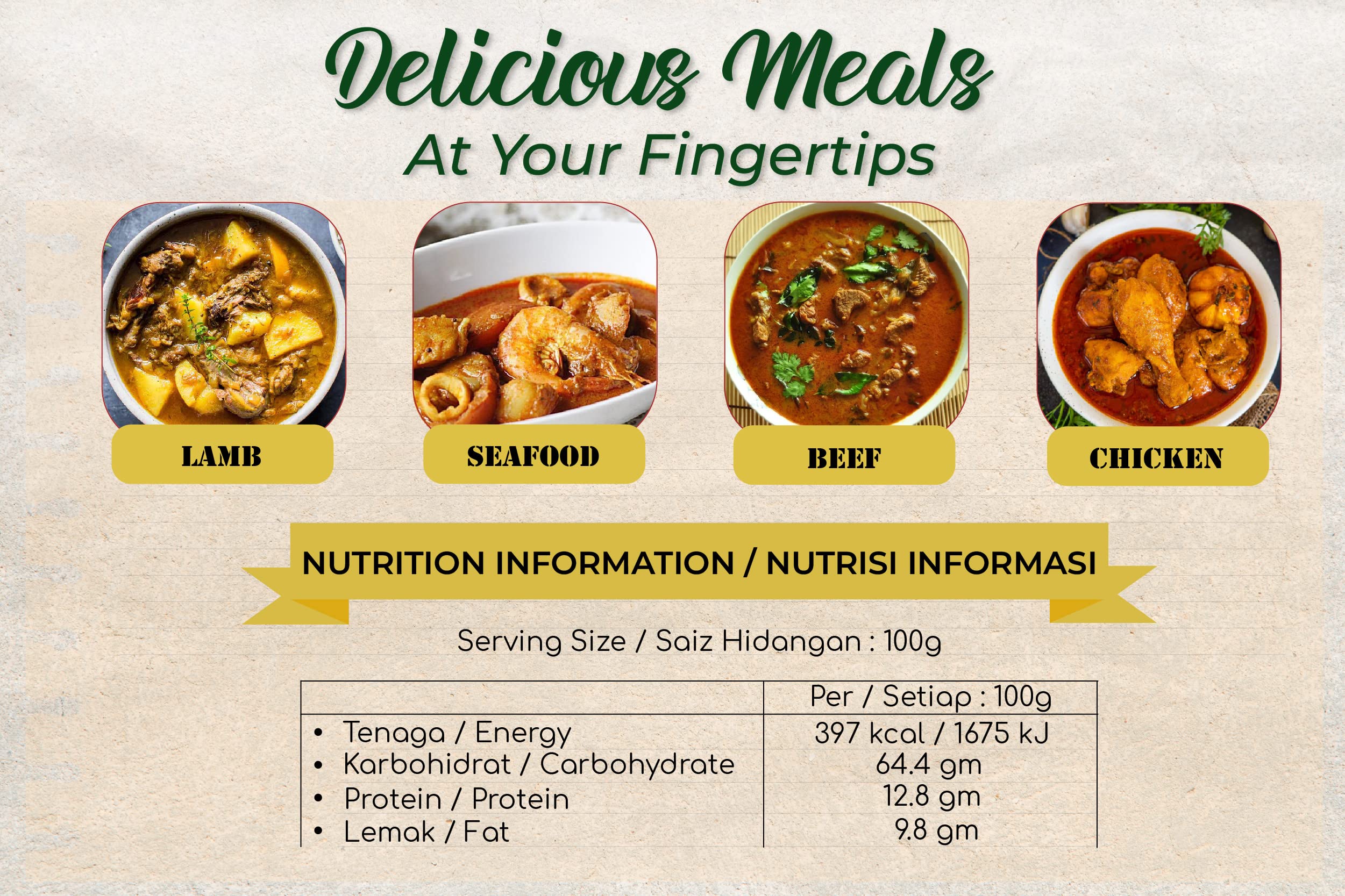 Snapklik.com : Arun Spices Meat Curry Powder 7oz / 200 Grams Serve