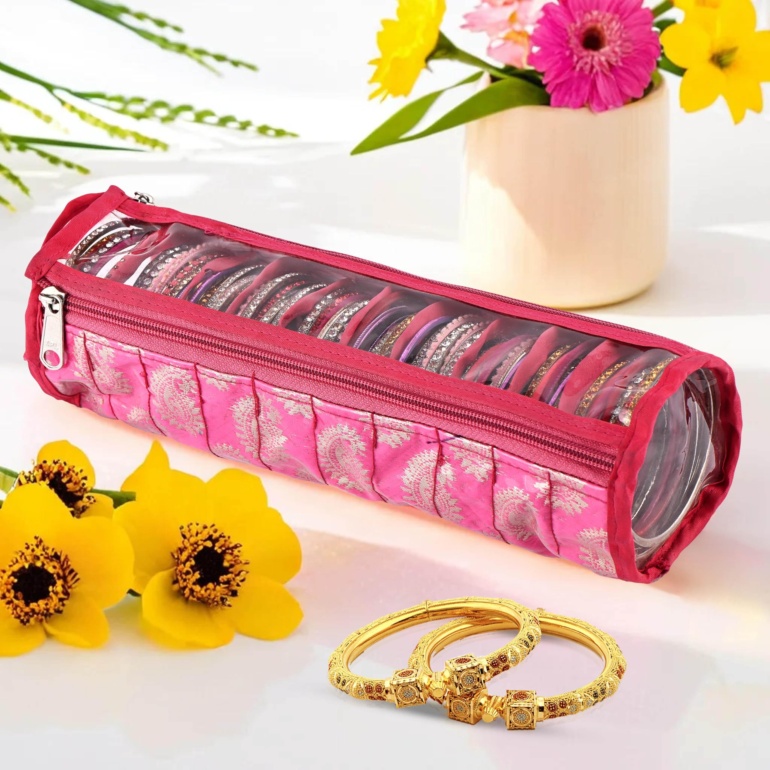 Kuber Industries Bangles Organisers Storage Box with 10 Compartments ...