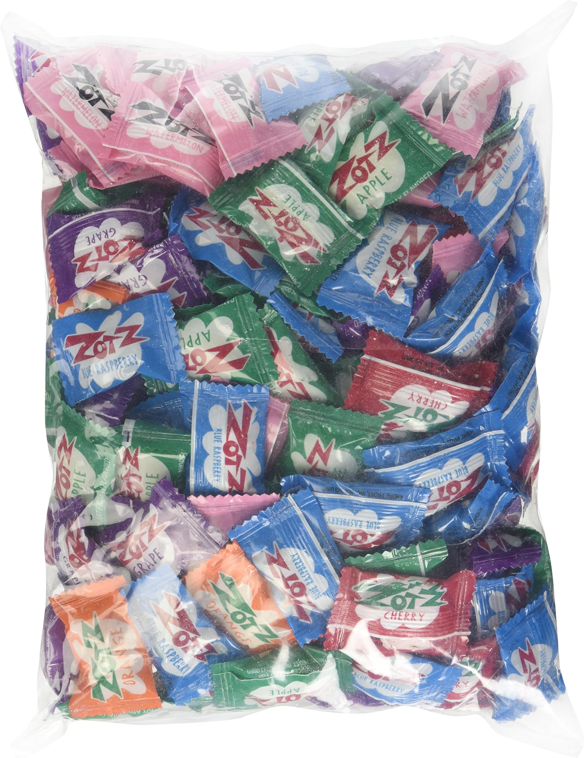 Amazon.com: NEW Zotz Fizzy Candy 6 Flavor Assorted 2lb With Blue Raspberry