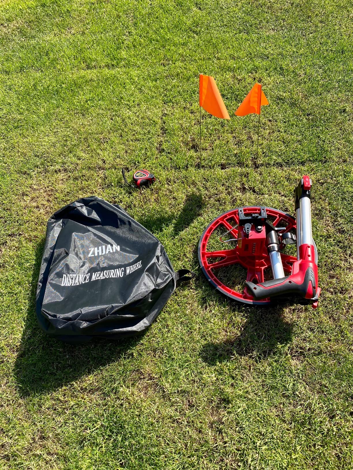 ZHJAN Measuring Wheel 99,999.9 Meters, Foldable Measuring Wheel with ...