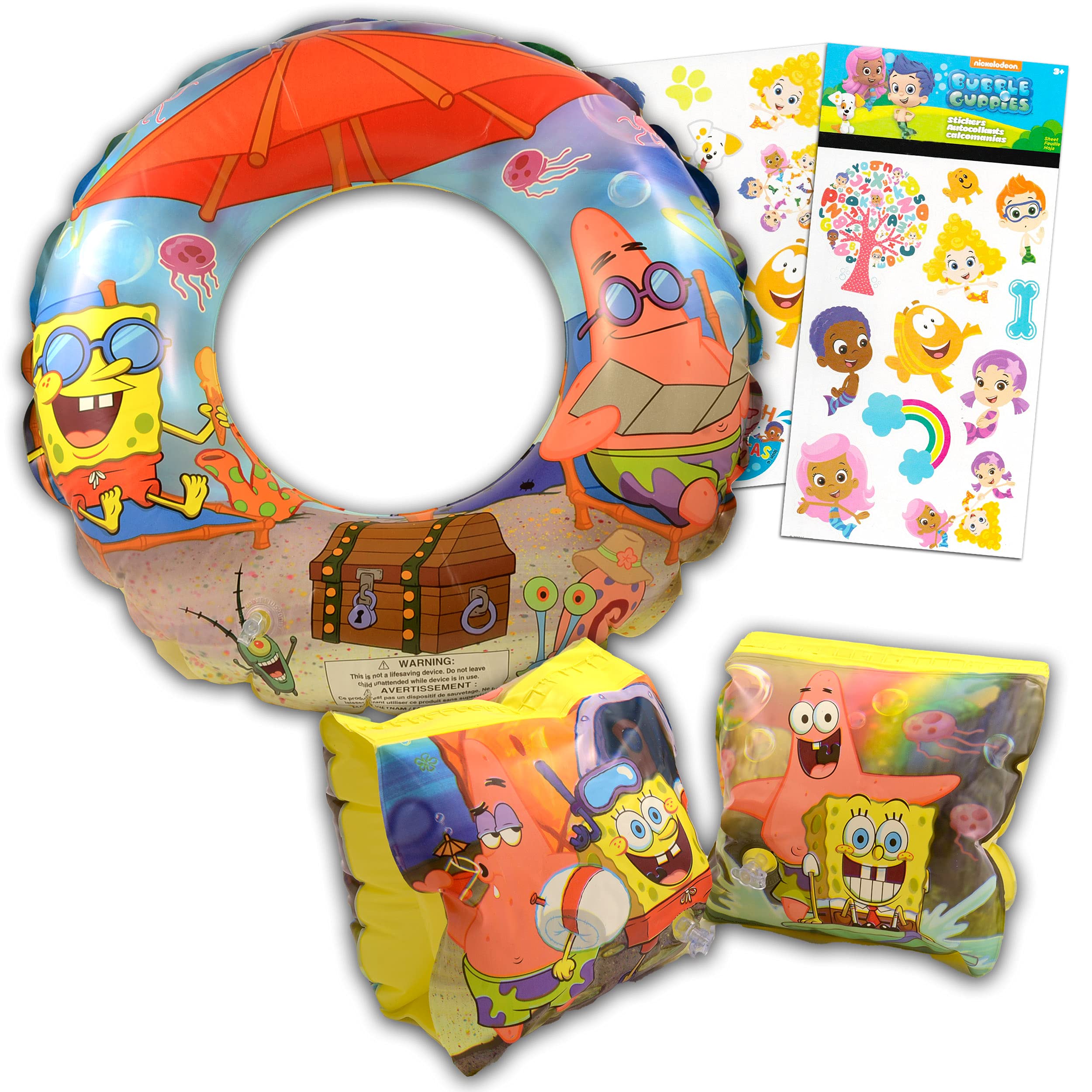 Buy Spongebob Squarepants Floaties Bundle ~ 3 Pc Spongebob Pool Set ...