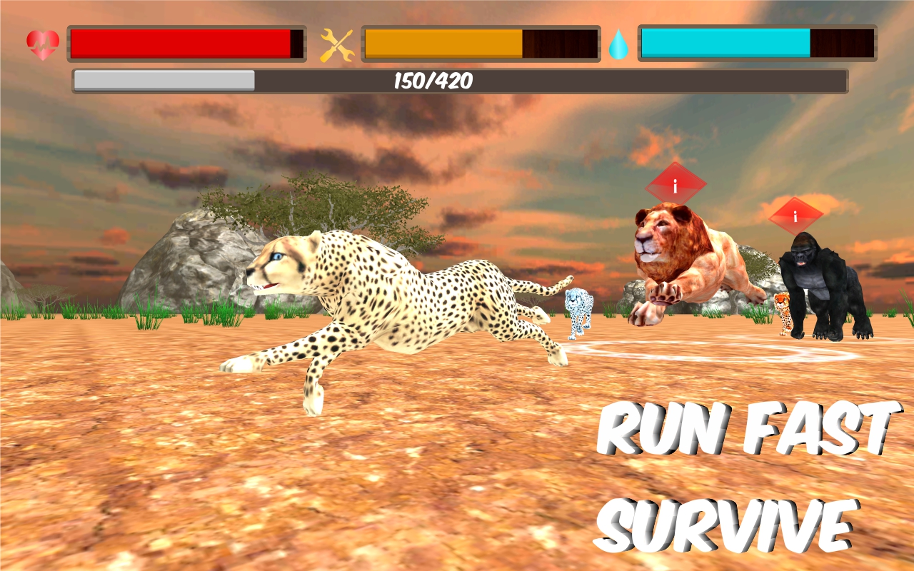 Wild Cheetah Family Simulator 3D - App on Amazon Appstore