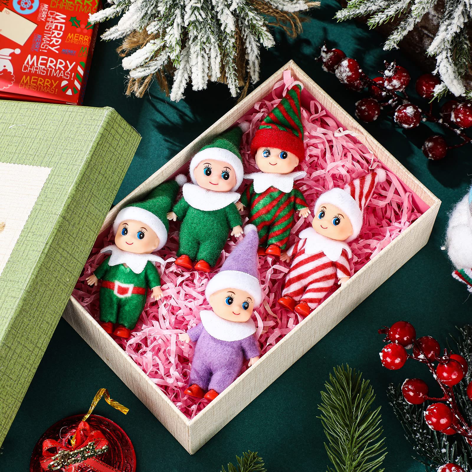 Snapklik.com : Leitee Tiny Elf Toy Mini Elf Plush Miniature Decoration ...