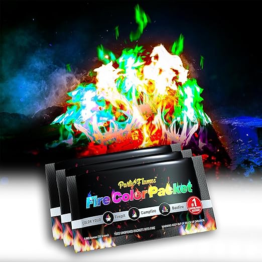 Amazon.com : Party Flames Fire Color Changing Packets (25 Pack) - Fire ...