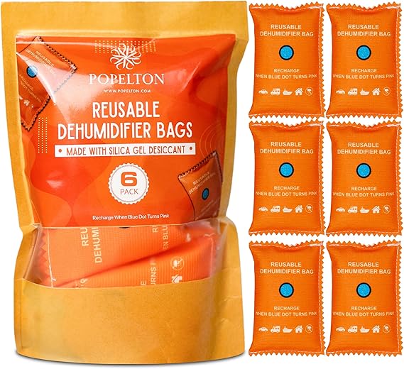 Amazon.com - Moisture Absorbers Dehumidifier Bags | 6-Pack Reusable ...