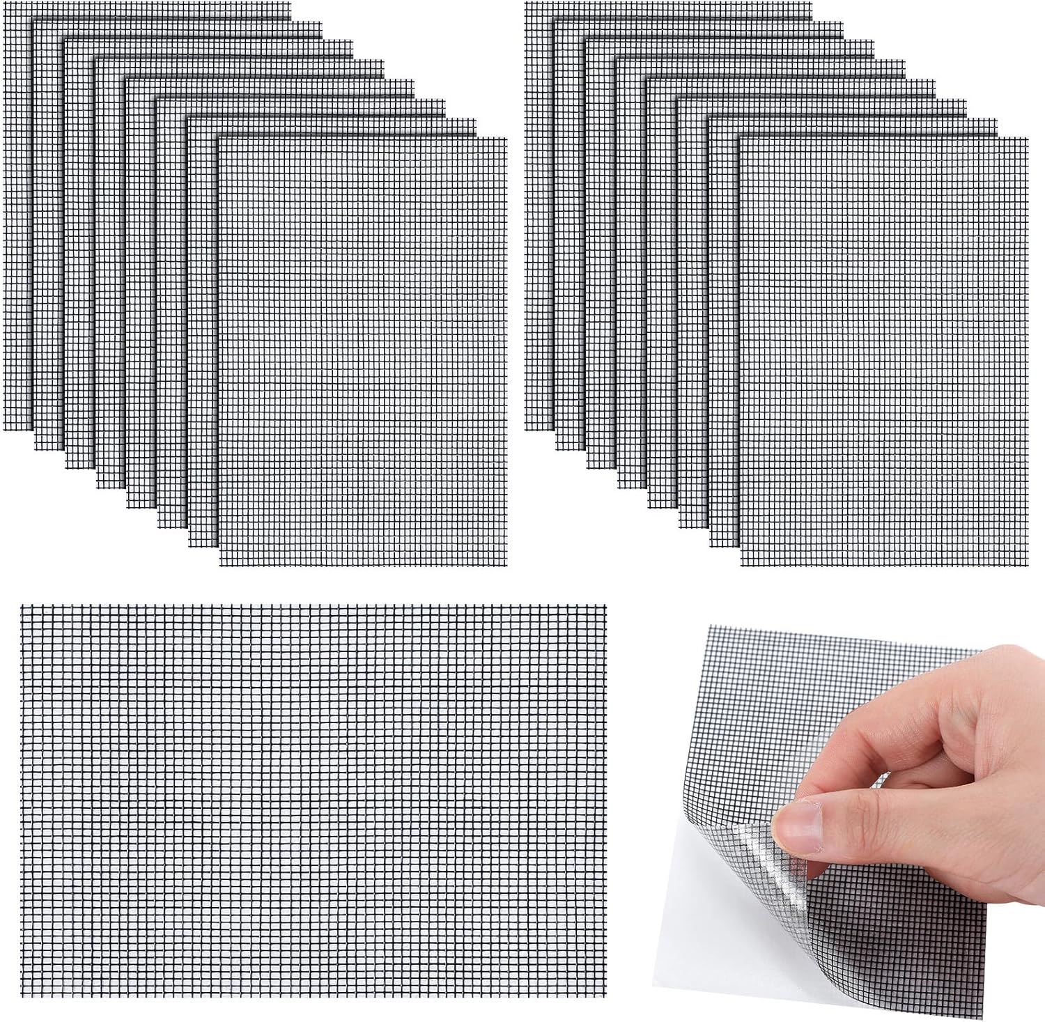 Amazon.com: 16 Pcs Window Screen Repair Kit Screen Repair Tape Self ...