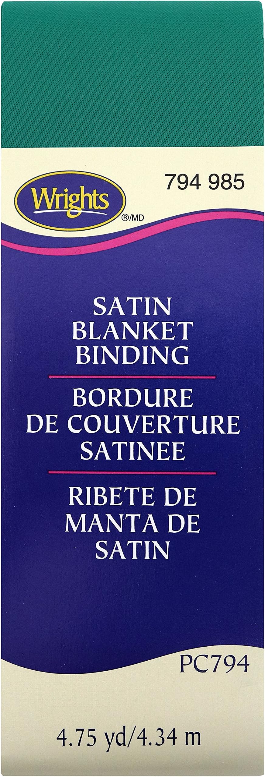 Amazon.com: Blanket Binding Satin Ivory 4 3/4 Yds. x 2" 100% Polyester ...