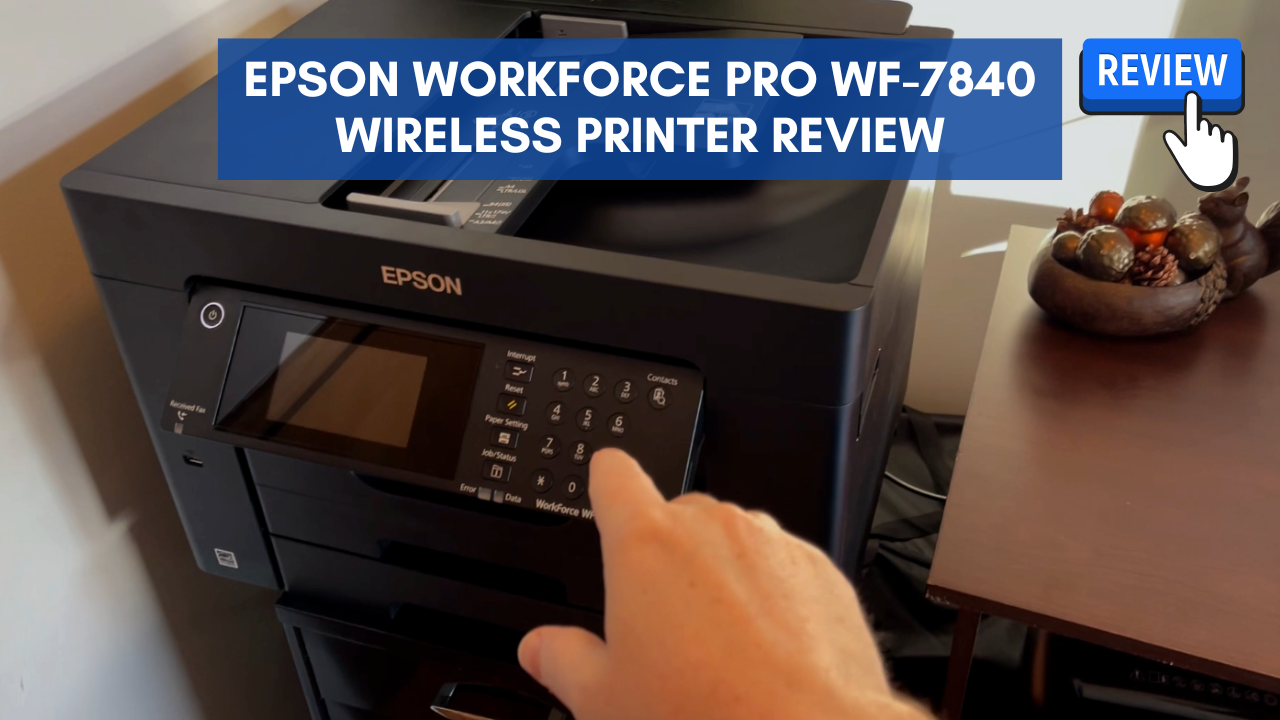 Watch Epson Workforce Pro WF-7840 Wireless Printer Review on Amazon Live
