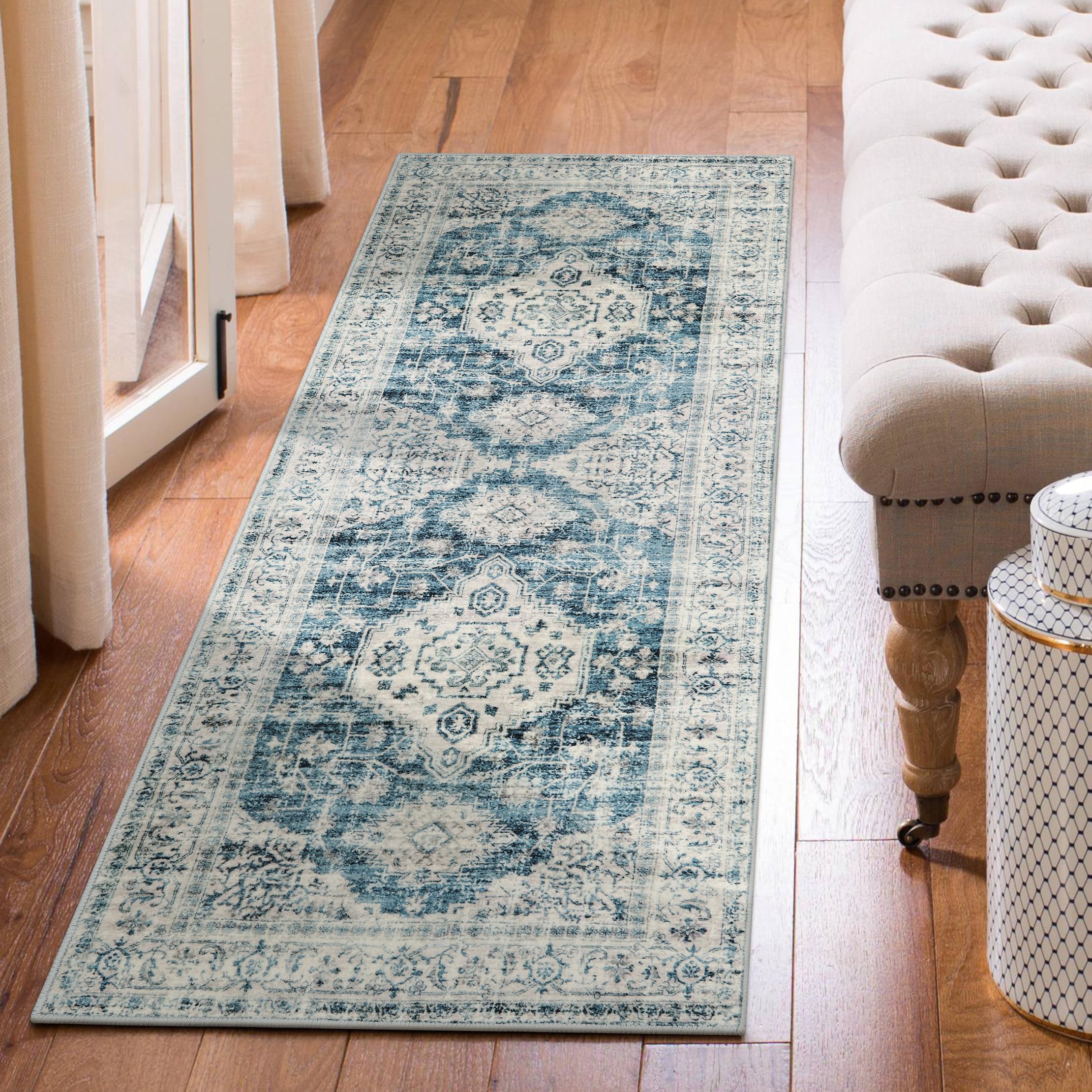 Amazon.com: Lahome Moroccan Trellis Runner Rug - 2x6 Bathroom Runner ...
