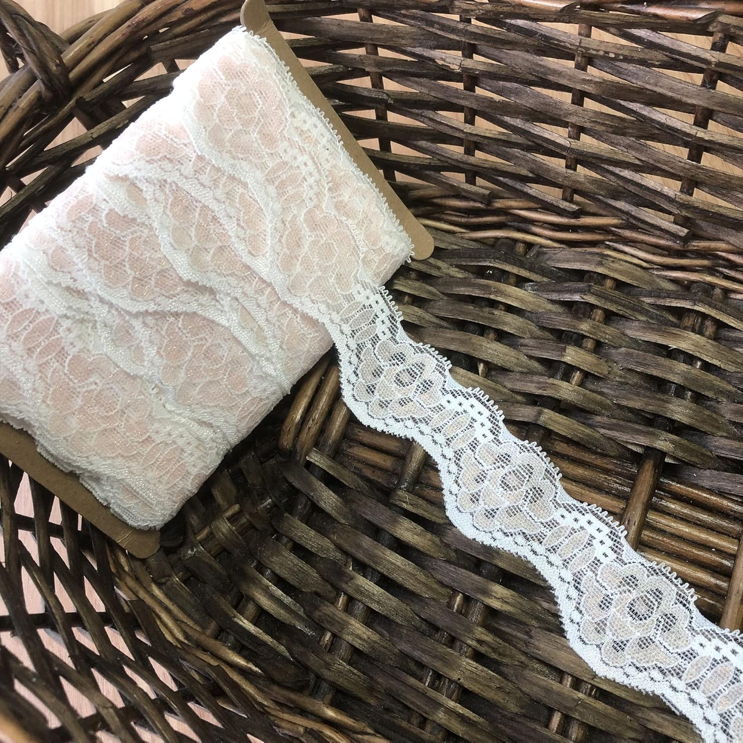 Amazon.com: Pink Lace Trim, Scallop Lace Ribbon for Garment Sewing ...