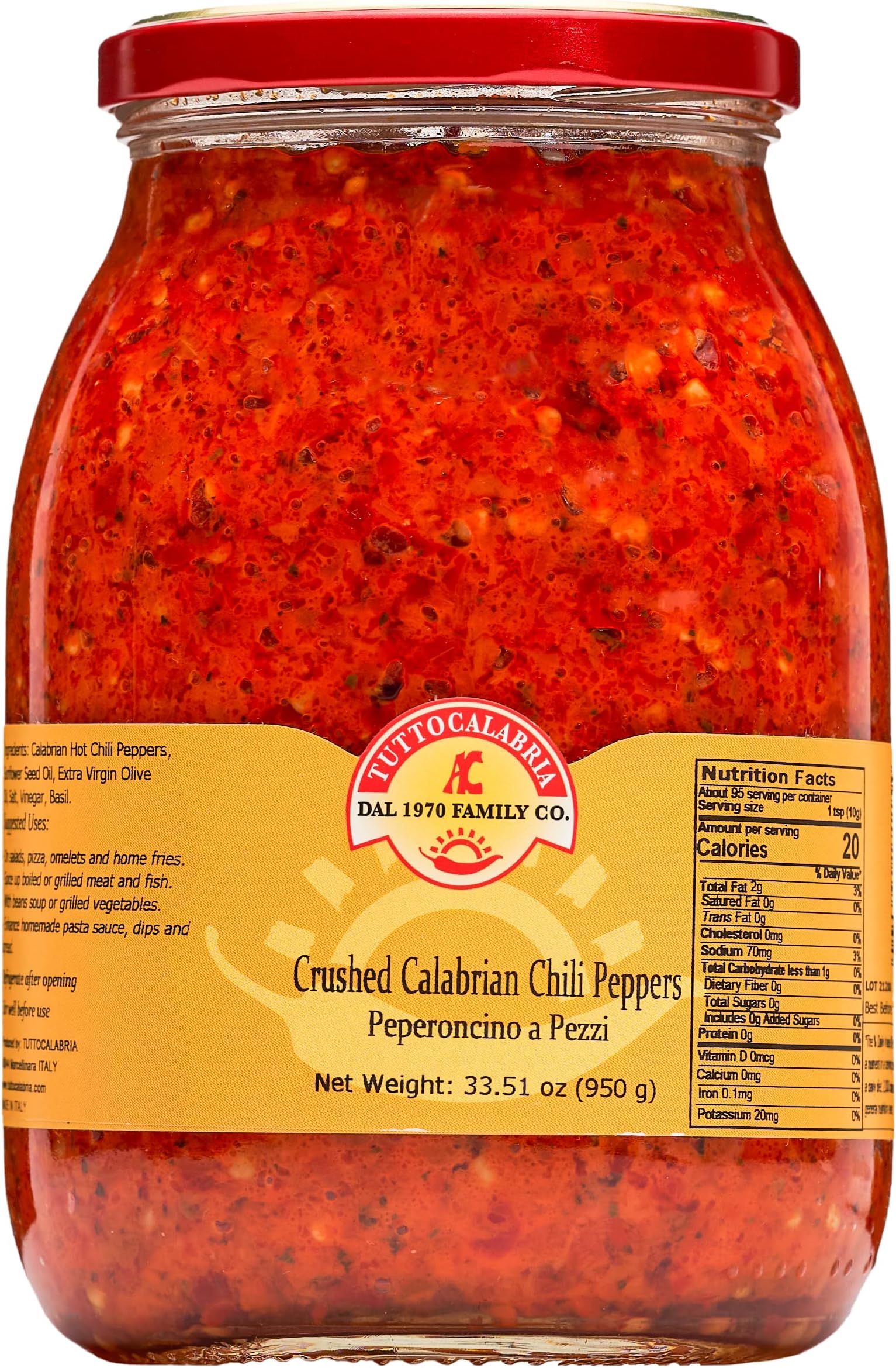Amazon.com : Calabrian Hot Pepper Paste - Italian Harvest Bomba di ...
