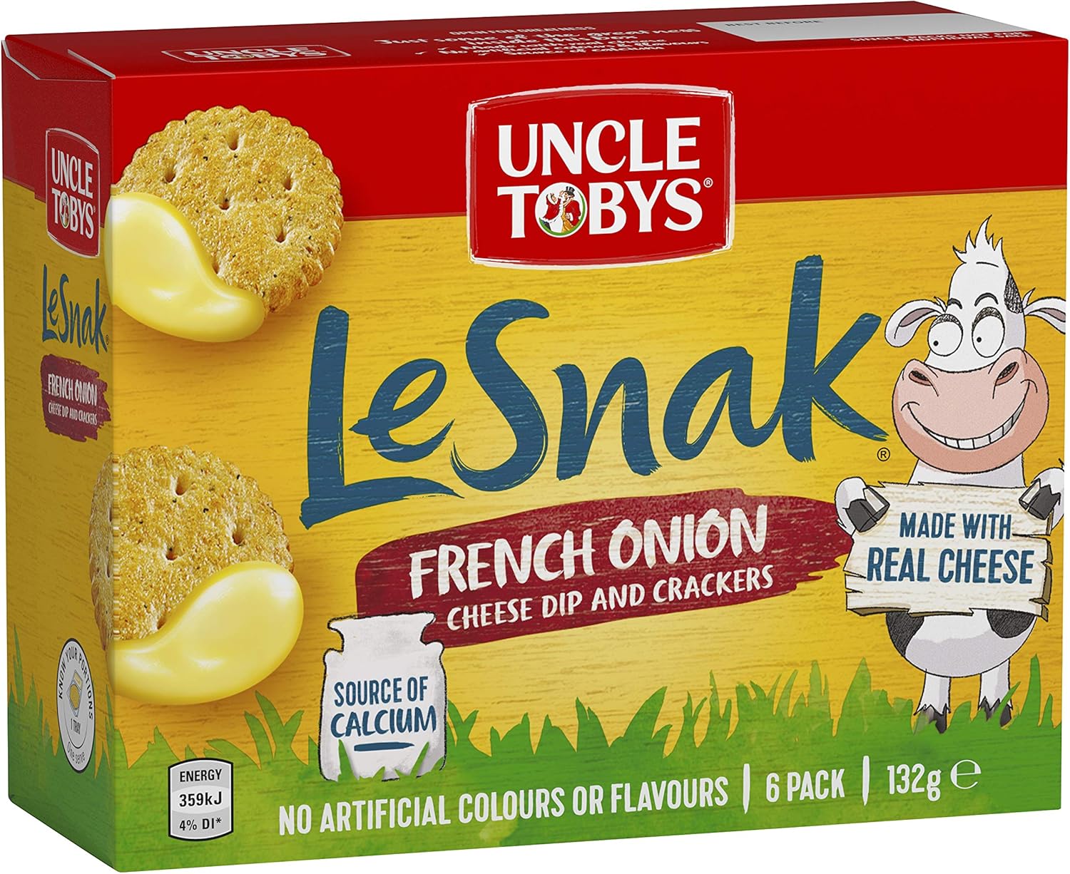 Uncle Tobys Le Snak French Onion 6 Pack, 132g : Amazon.com.au: Pantry ...